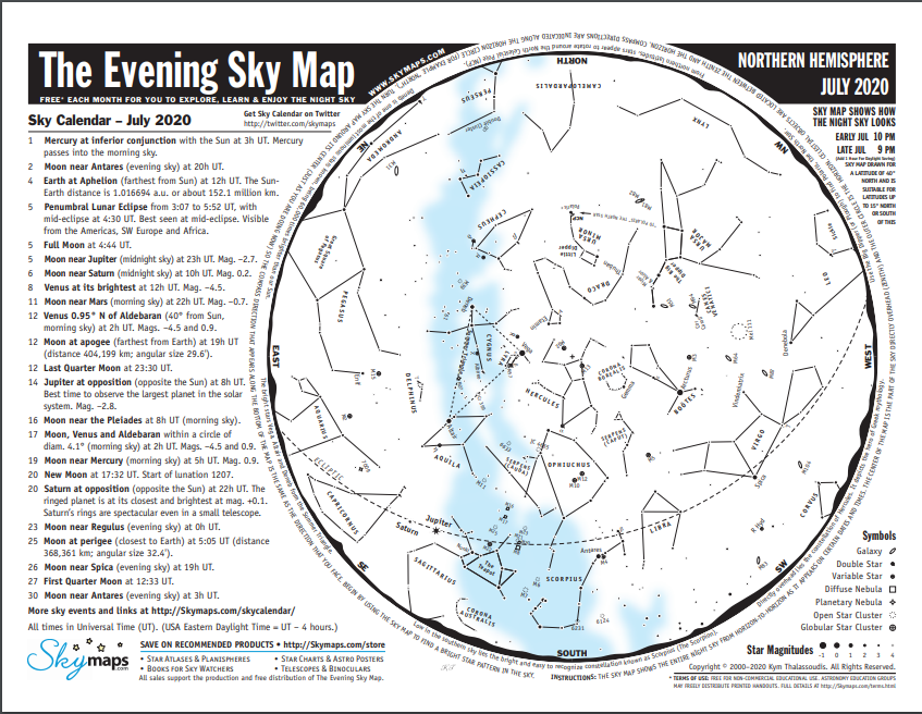 july 2020 sky map – Camp Joy